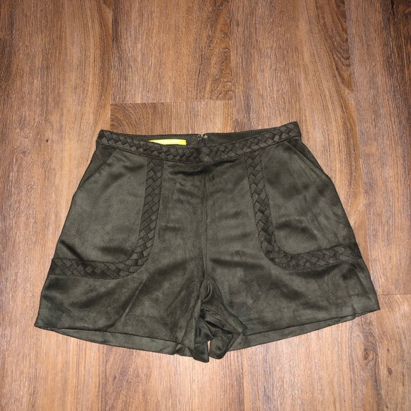 Gianni Bini | Shorts | New Gianni Bini Velvet Green Shorts | Poshmark